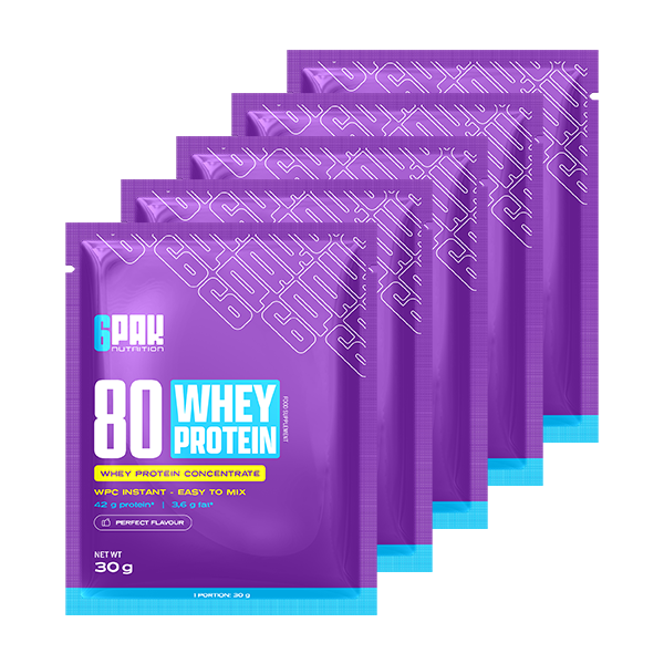 6PAK Nutrition 80 Whey Protein - 5 x 30g - 24,99 pln, opinie - sklep ...