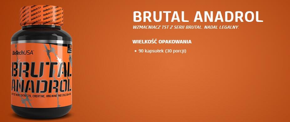 BioTech Brutal Anadrol - 90 kaps. - 79,99 pln, opinie - sklep BODYPAK